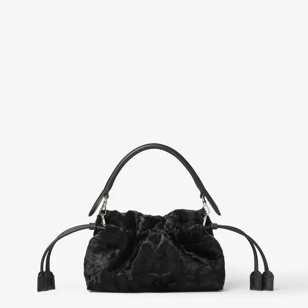Fendi Baguette® Soft Small Black Cavallino Leather Mini-bag